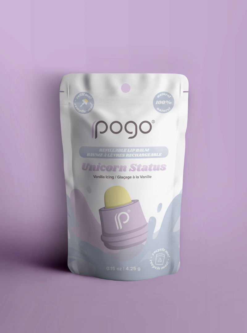 Unicorn Status Vanilla Icing Refillable Lip Balm | My Pogo Life